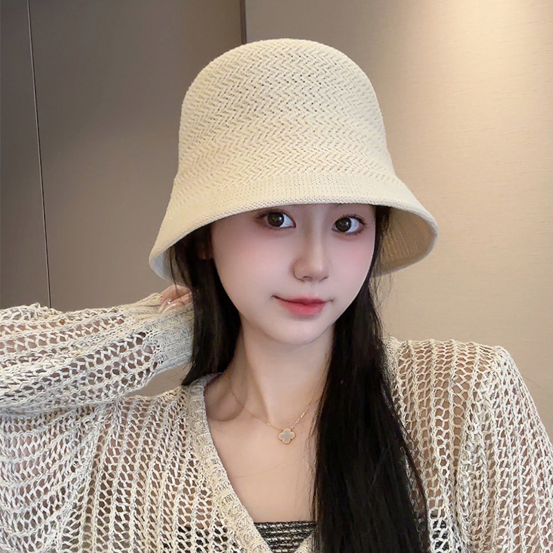 Straw Breathable Bucket Cool Hat Korean Version All-Match Sun Hat ...