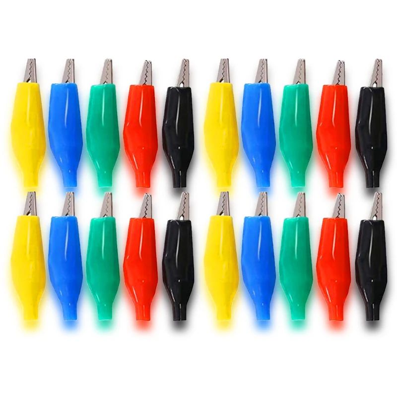 Durable Pure Copper Alligator Clips - 20pcs 28mm Test Clips for Battery ...