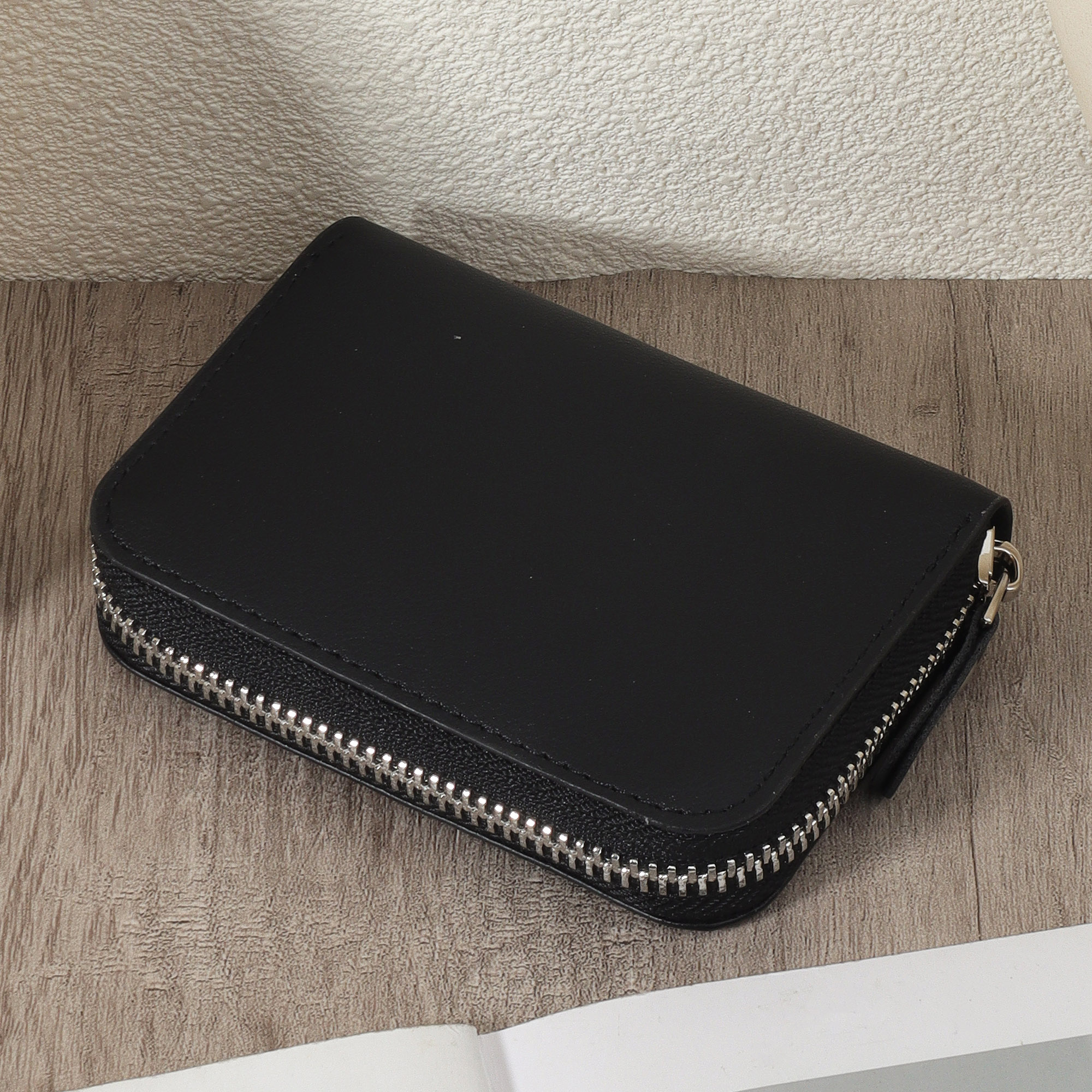 Women's minimalist short wallet, solid color coin wallet, fashionable ...