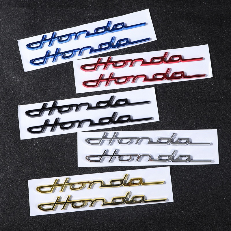 2 pcs Honda Emblem Latina Font Universal Latina Honda Badge decal ...