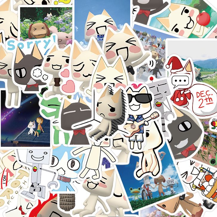 50Pcs Cartoon Cute Inoue Dora Cat Series Graffiti Stickers for ...