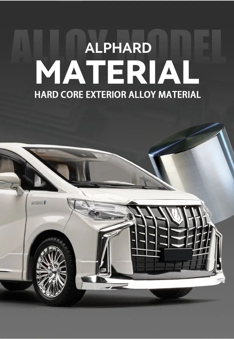 1:24 TOYOTA Alphard MPV Alloy Business Purpose Vehicle Diecast Metal ...