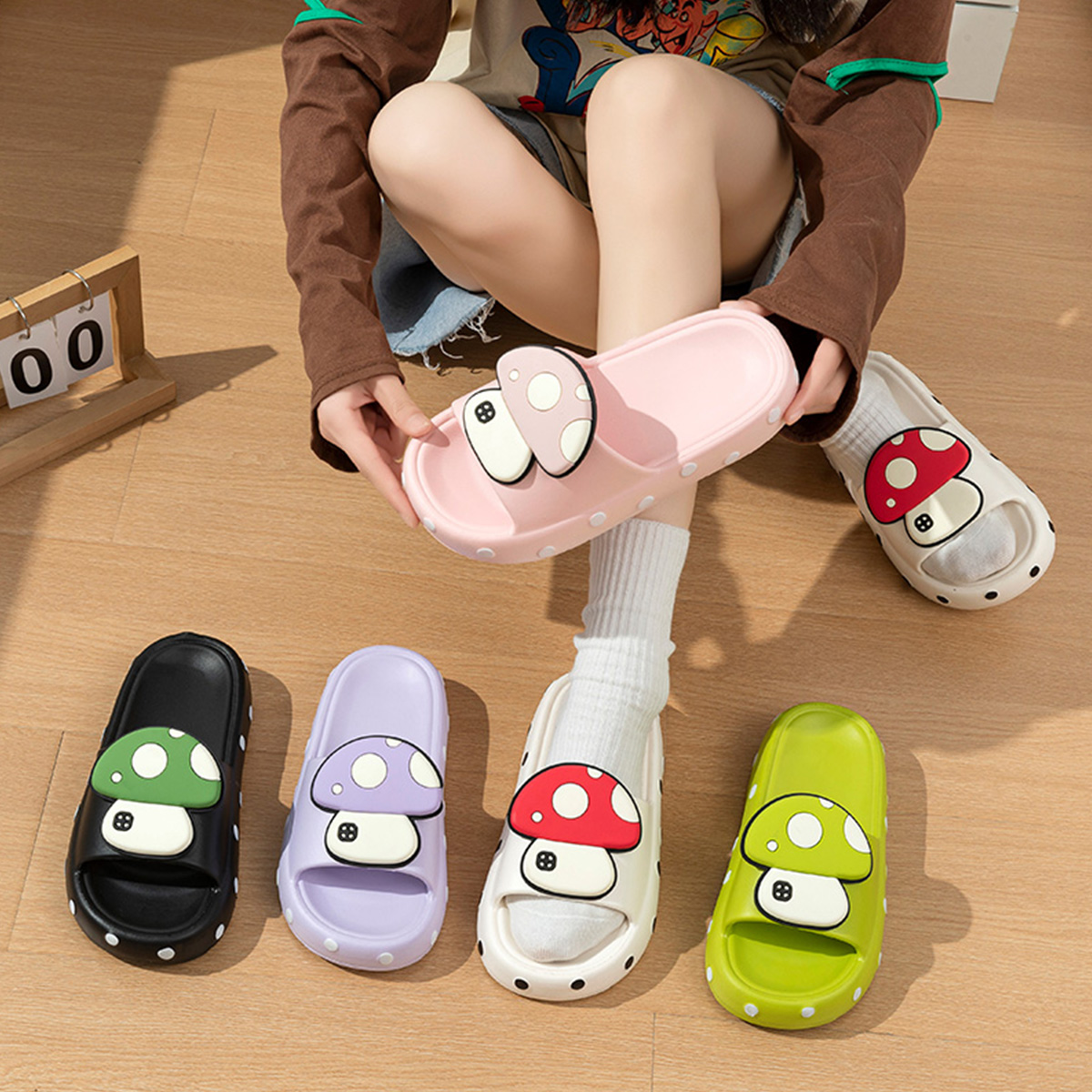 Crazy Shoes For Men Jerzmy Clown Fish Cloud Slides For Kids Toddler ...
