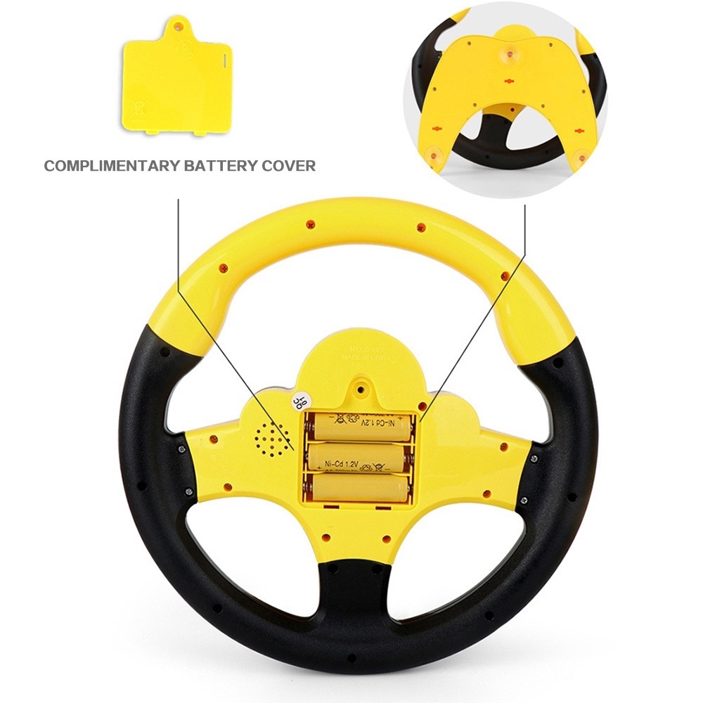 Baby Steering Wheel Toy, Backseat Car Game For Toddlers, Musical ...