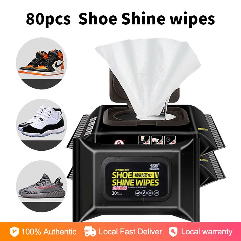 80Pcs Original Shoes Wipes For Sneakers Cleaning Care Product Premium ...