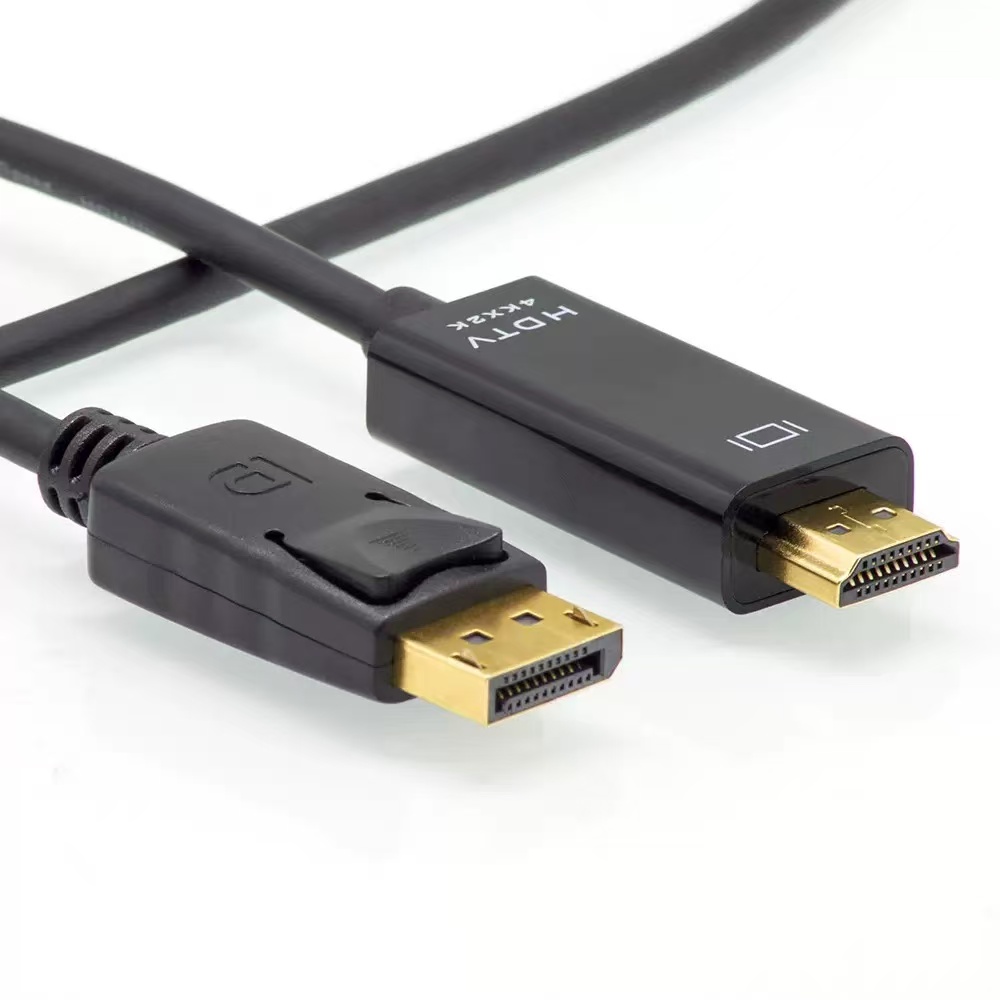 1.8m 3m 4K DisplayPort to HDMI-compatible Cable Adapter HD Audio Video ...