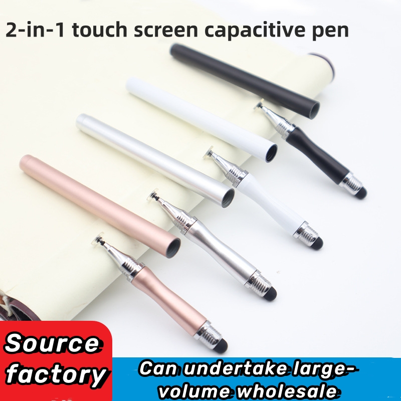 2-in-1 Capacitive Stylus - No Charging Needed for Android/iOS Tablets ...