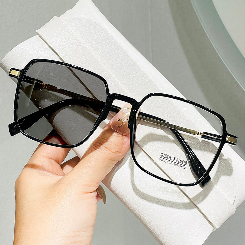 2025 New Anti Radiation Photochromic Metal Computer Glasses Anti Blue ...