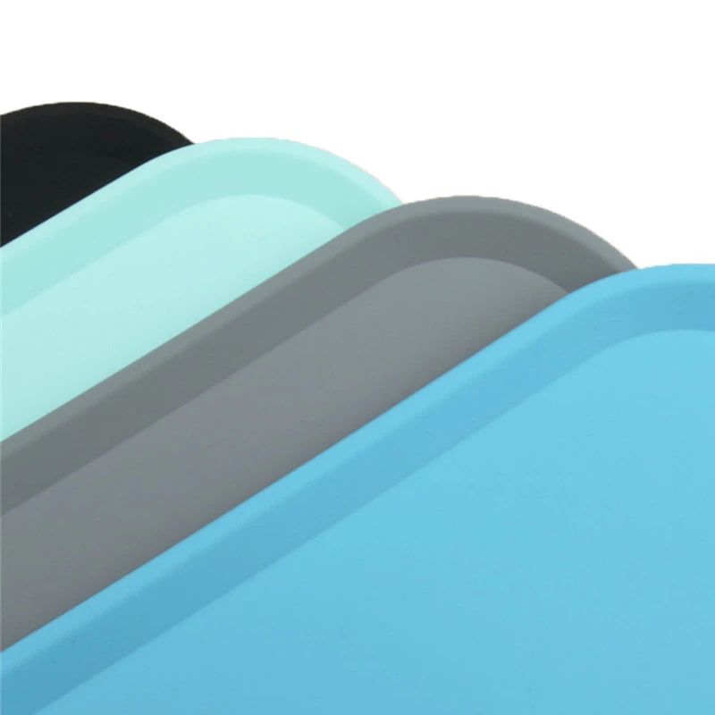 New Waterproof Pet Mat For Dog Cat Solid Color Silicone Pet Food Pad ...