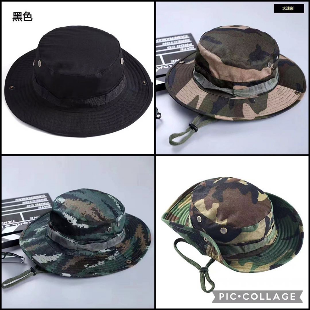 HH FASHION LG50# Outdoor Adult Hats Tactical Hats Round Brim Caps ...
