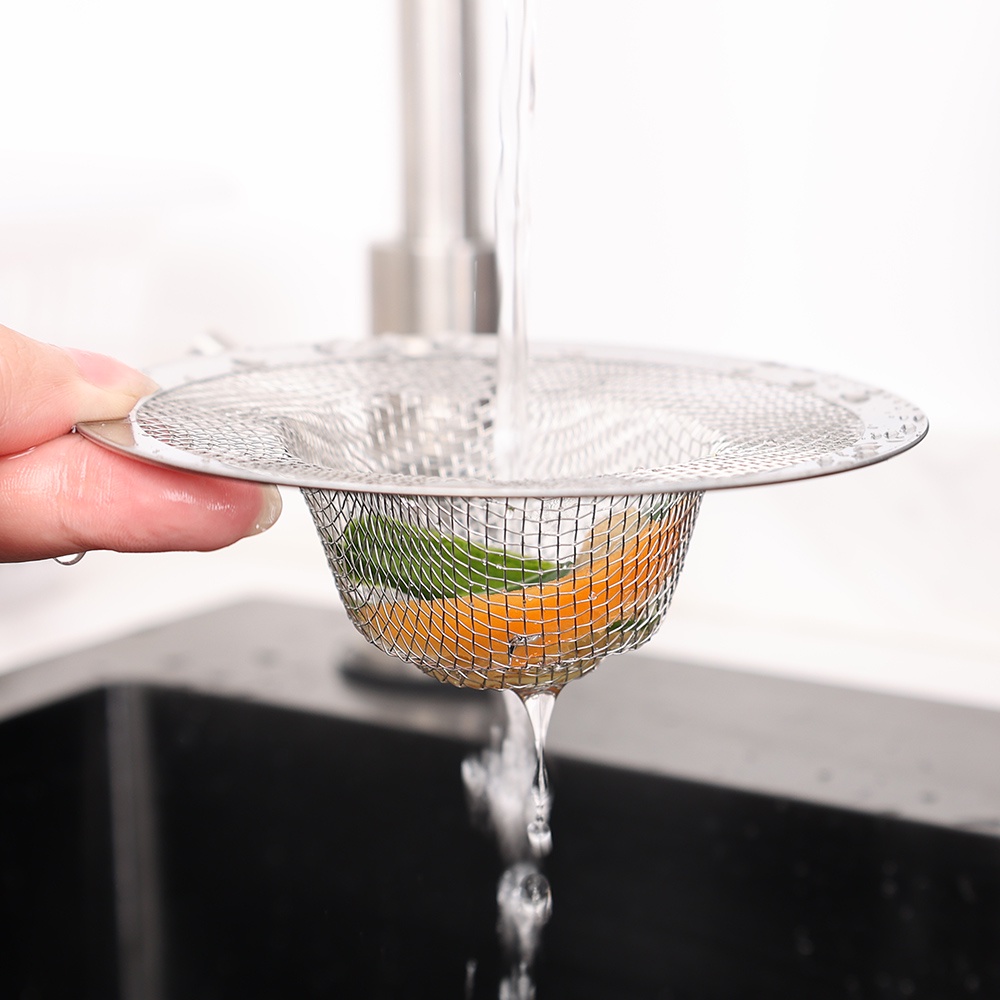 Stainless Steel Bathroom Drain Filter Net - Sink Drain Strainer Shower ...