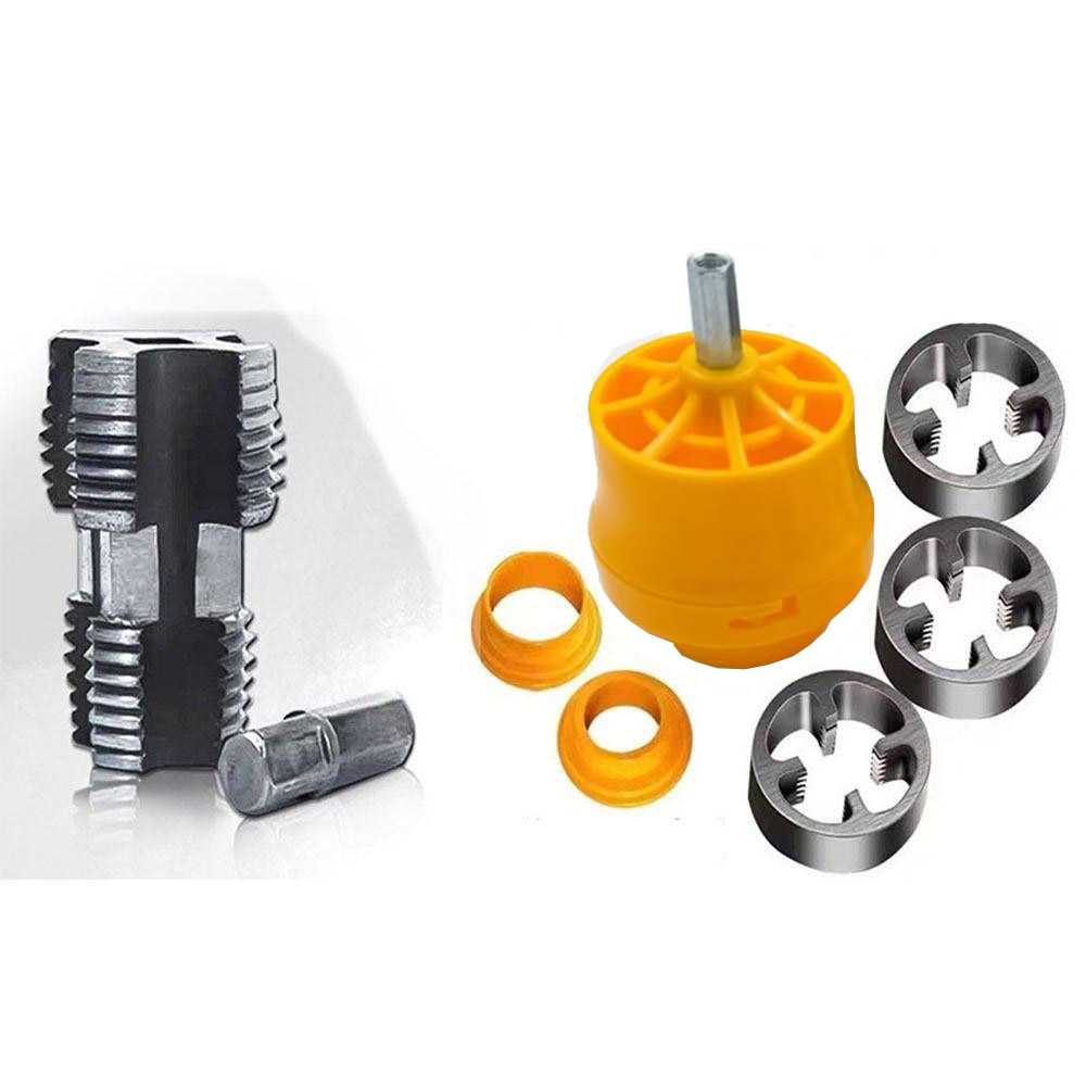 Pvc Plastic Pipe Thread Die Kit 1/2" 3/4" 1" 60° Taper Pipe Threader ...