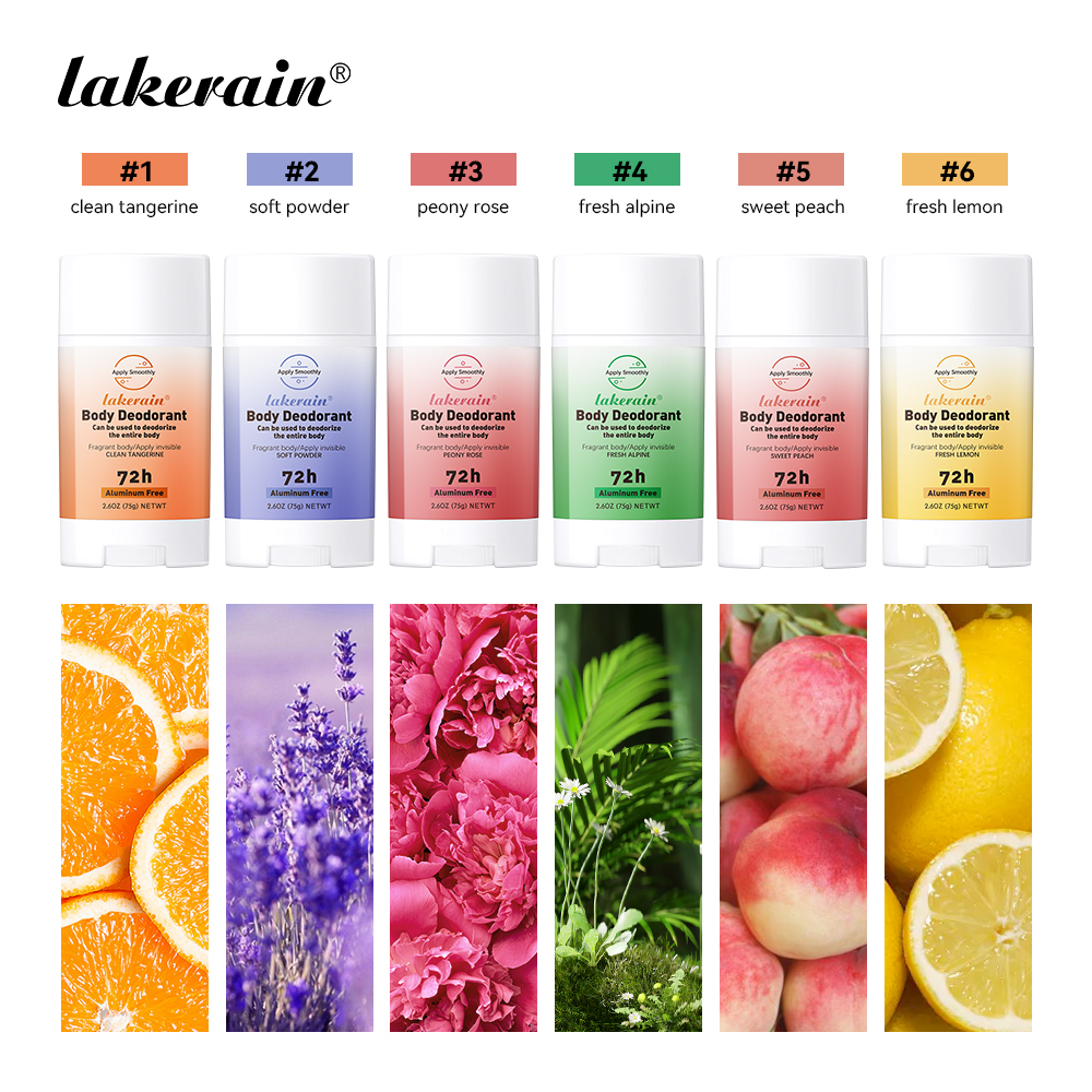 Lakerain Body Deodorant Balm Refreshing Antiperspirant 72 Hours Body ...