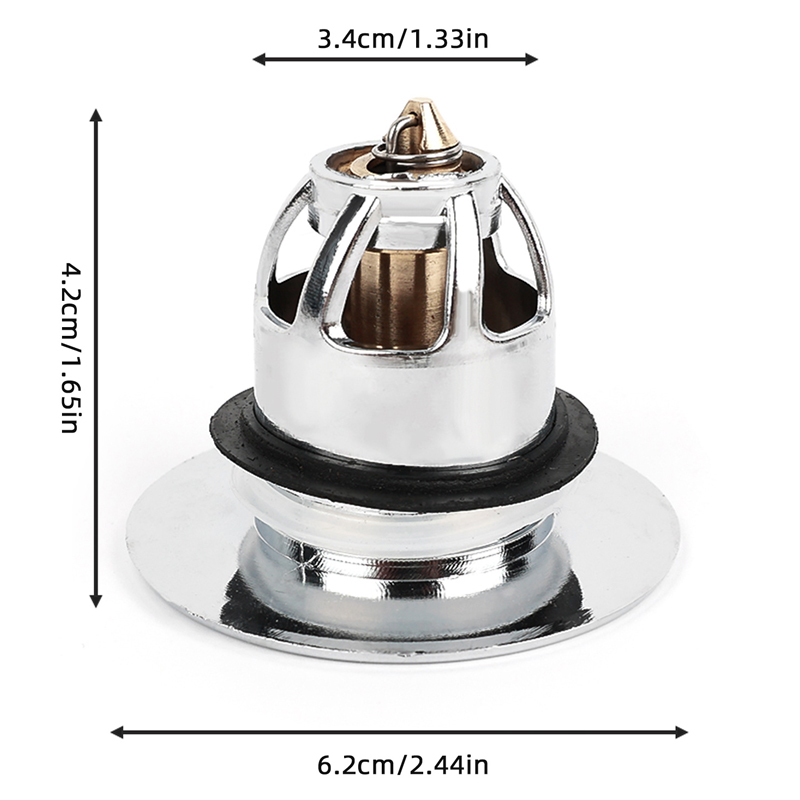 Press-type Bouncing Core Anti-odor Basin Leak Plug - Copper Core Drain ...