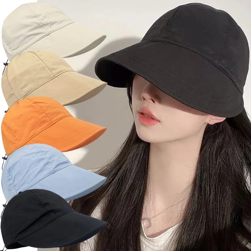 Portable Foldable Wide Brim Sun Protection Hats - Quick-drying Visors ...
