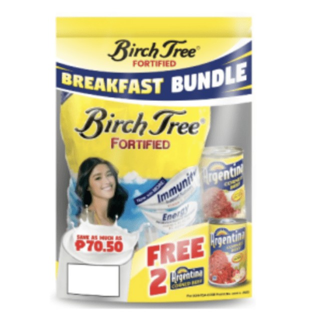 Birch Tree Fortified 1.4kg + 2 Free Argentina Corned Beef 150g | Shopee Philippines