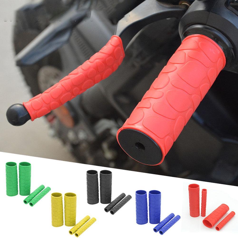 4pcs Non-slip Rubber Grip Gloves for Motorcycle Handle Covers ...