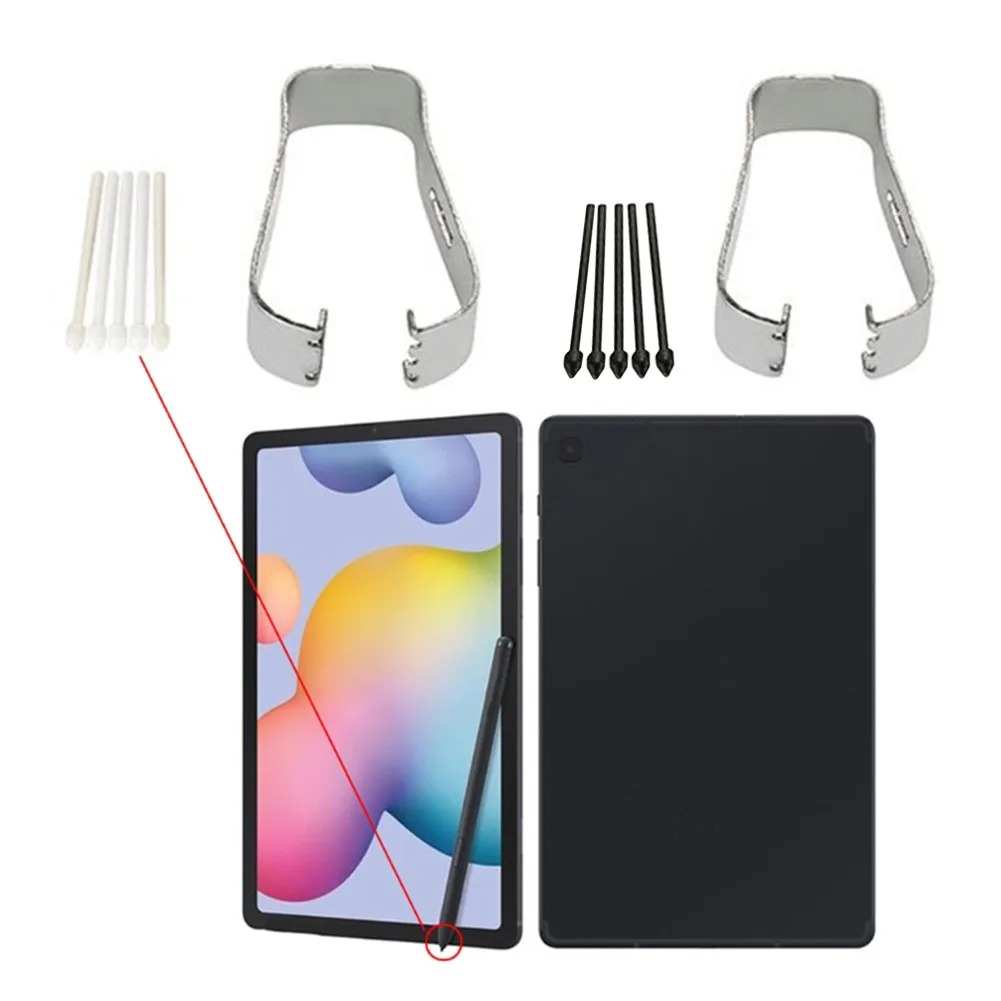 5pcs Touch Stylus Tips Nibs 5g With Metal Clip For Samsung Galaxy Tab