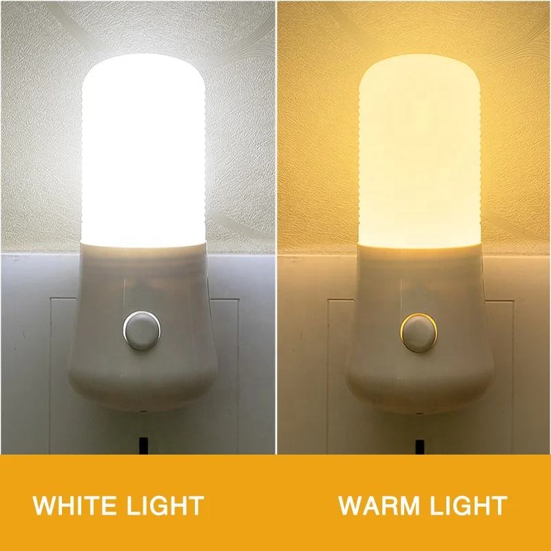 Led Manual On/off Switch Plug-in Night Light Bright Indoor Light ...