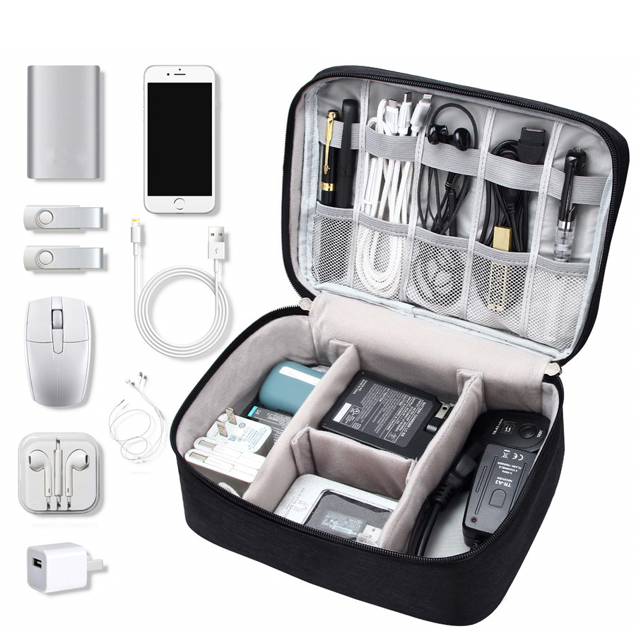 Waterproof Data Cables Storage Bag Unisex Digitals Electronics Case ...