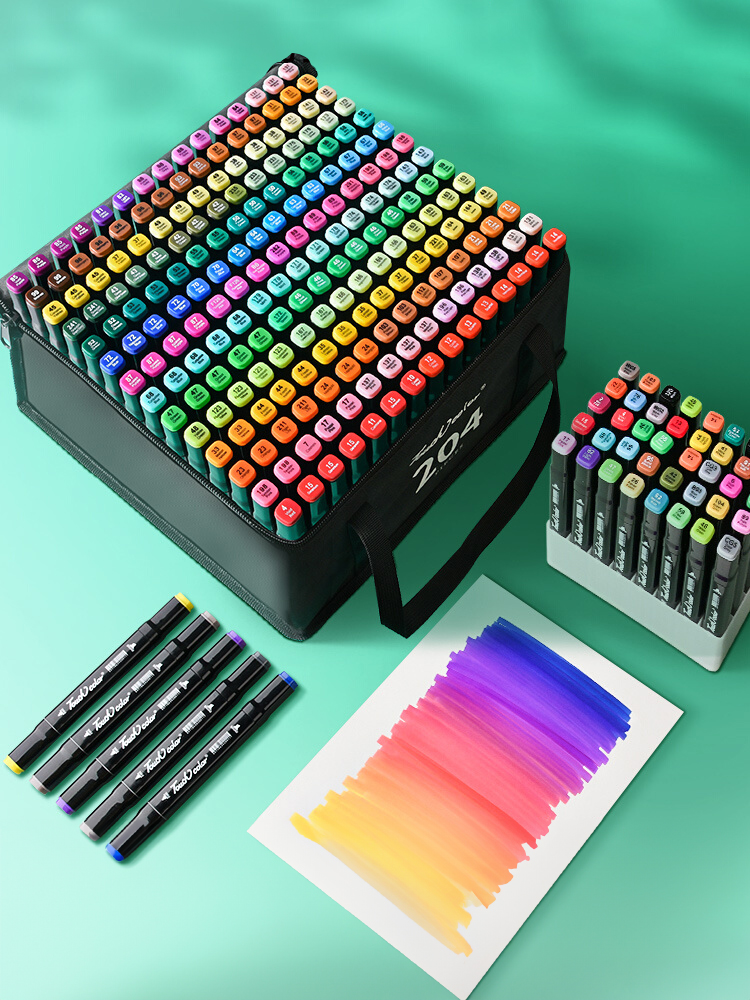 80pcs Touch Colors Graphic Art Twin Tip Marker Pen Set Color Dual Head ...