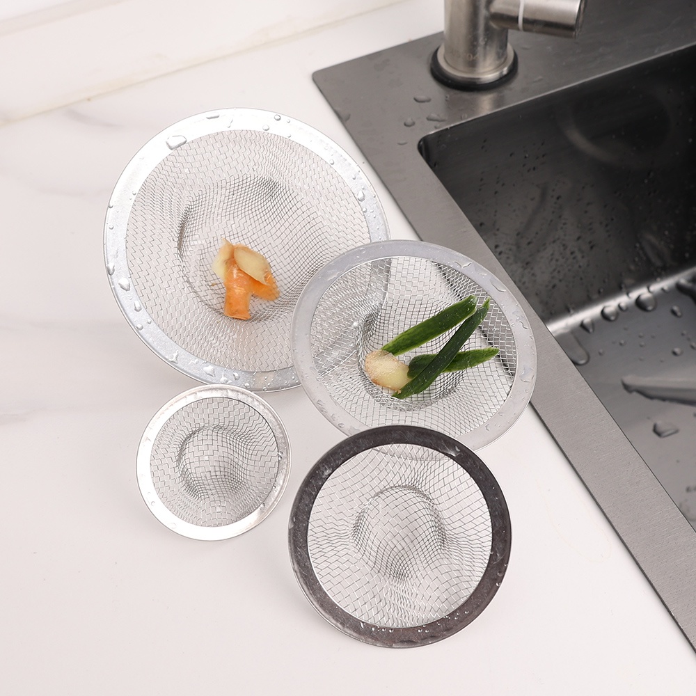 Stainless Steel Bathroom Drain Filter Net - Sink Drain Strainer Shower ...