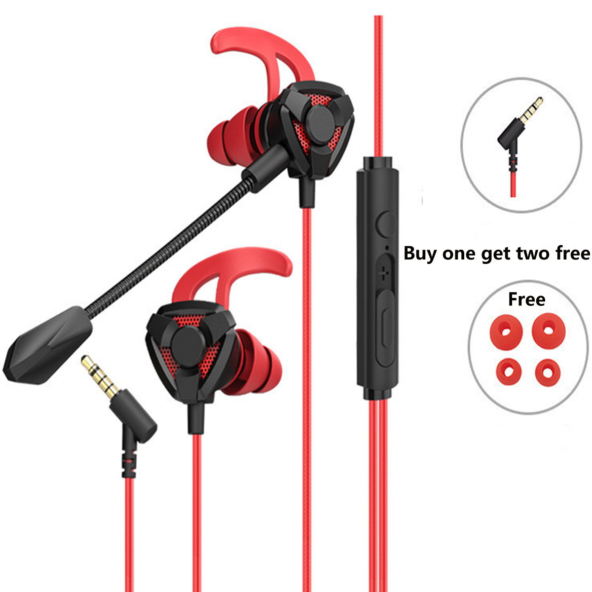 G21 Plug-In Microphone Eating Chicken Mobile Game Gaming Headset (with ...