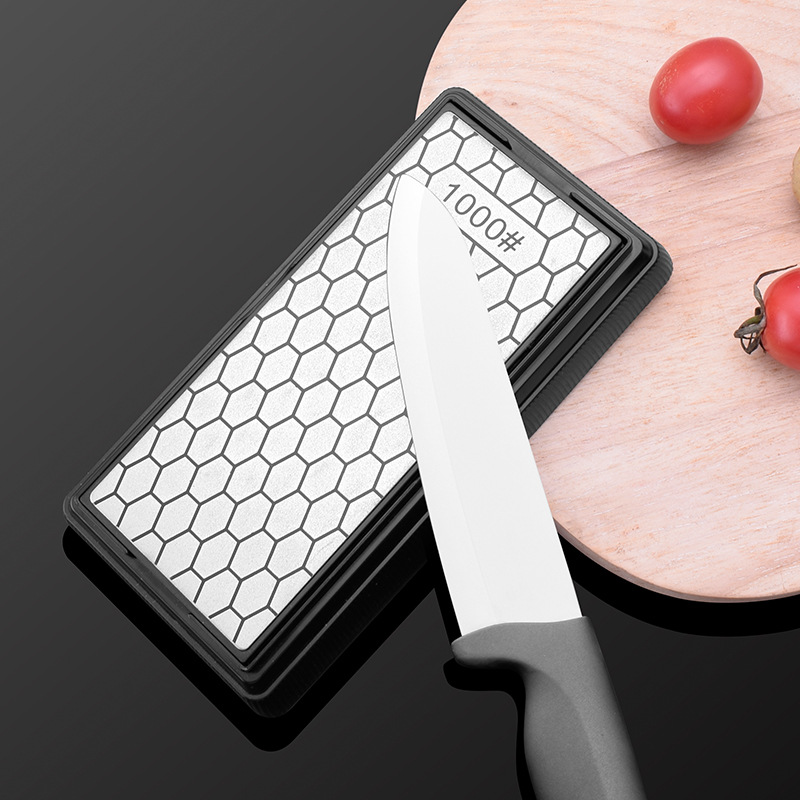 Double-Side Diamond Sharpener Stone 2 Side Grit 400/1000 Diamond Plate ...