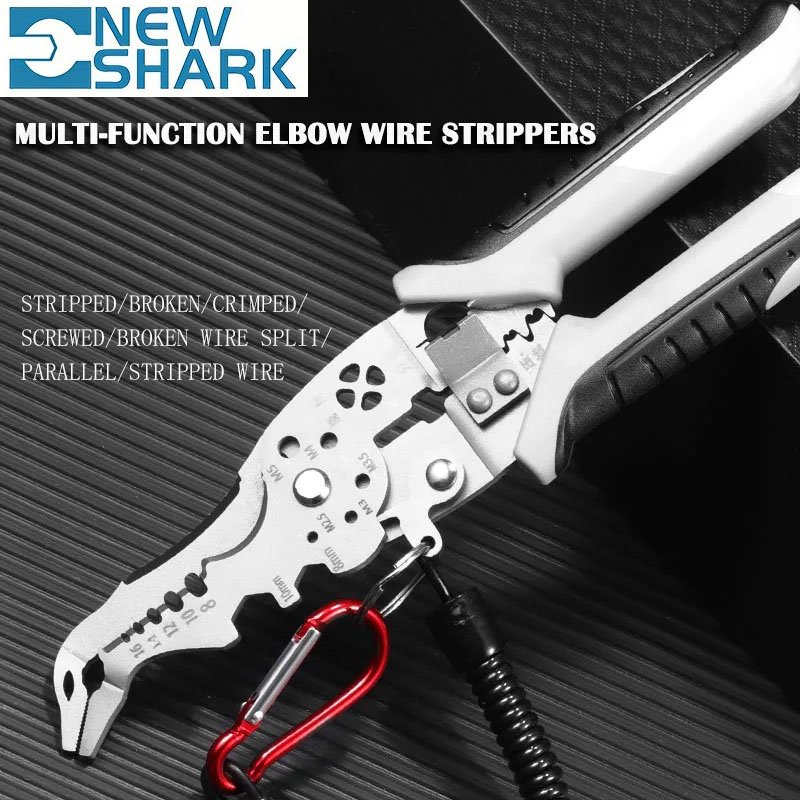 12-in-1 multifunctional electrician's pliers 8-inch wire stripper,cable ...