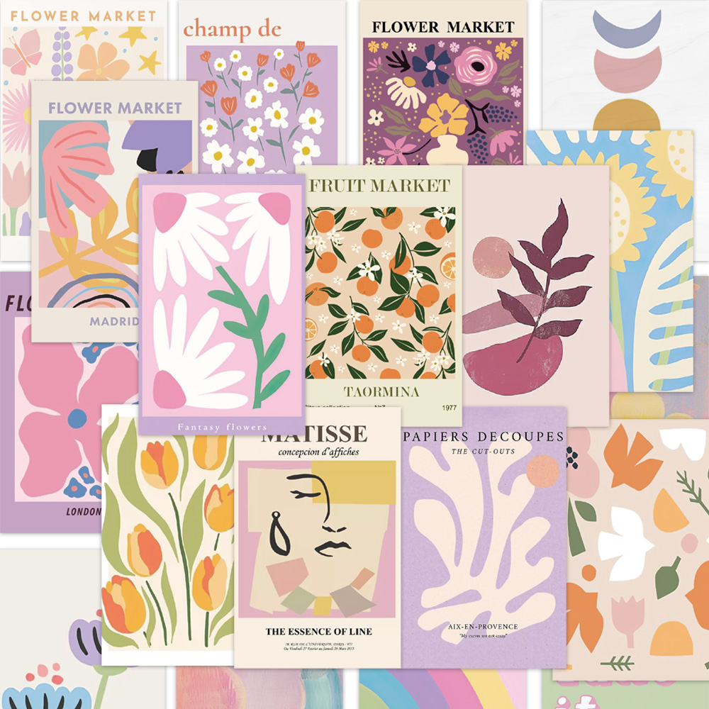 50pcs Danish Pastel Stickers Aesthetic INS Style Decorative | Shopee ...