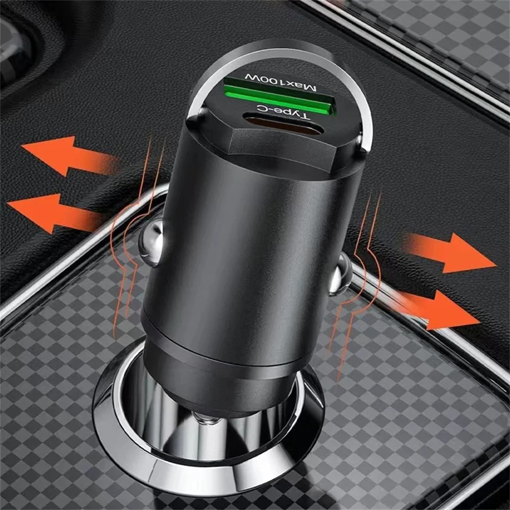 Car Charger Fast Charging Metal One Tow Car Charger Flash Charger in ...