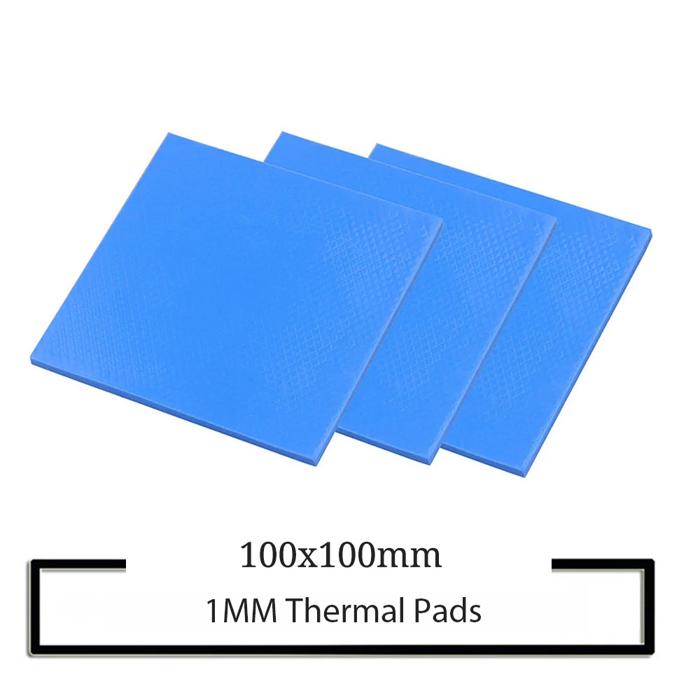 Silicone Heat GPU Thermal Pad 1mm*100*100mm for Laptop IC VGA Card CPU ...