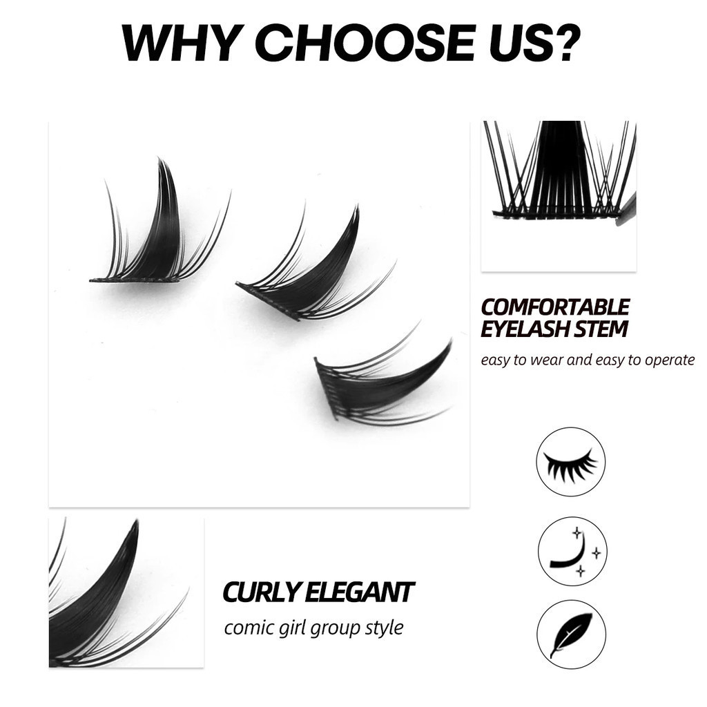Dream Deer Mischievous Elf False Eyelashes Comics Eye Makeup Natural ...