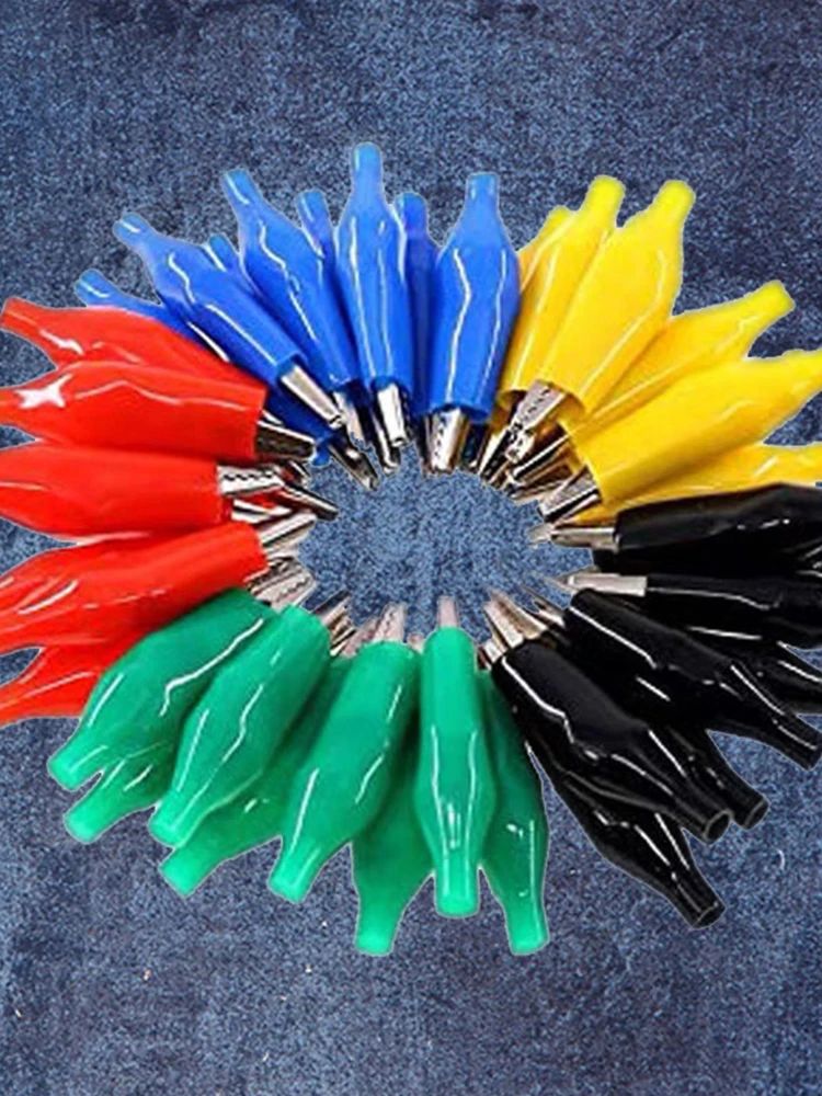 Durable Pure Copper Alligator Clips - 20pcs 28mm Test Clips for Battery ...