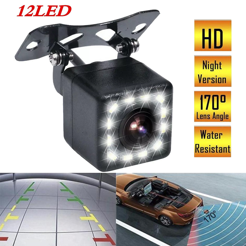 New Waterproof Night Vision 12LED Camera for Car Rear View Backup ...