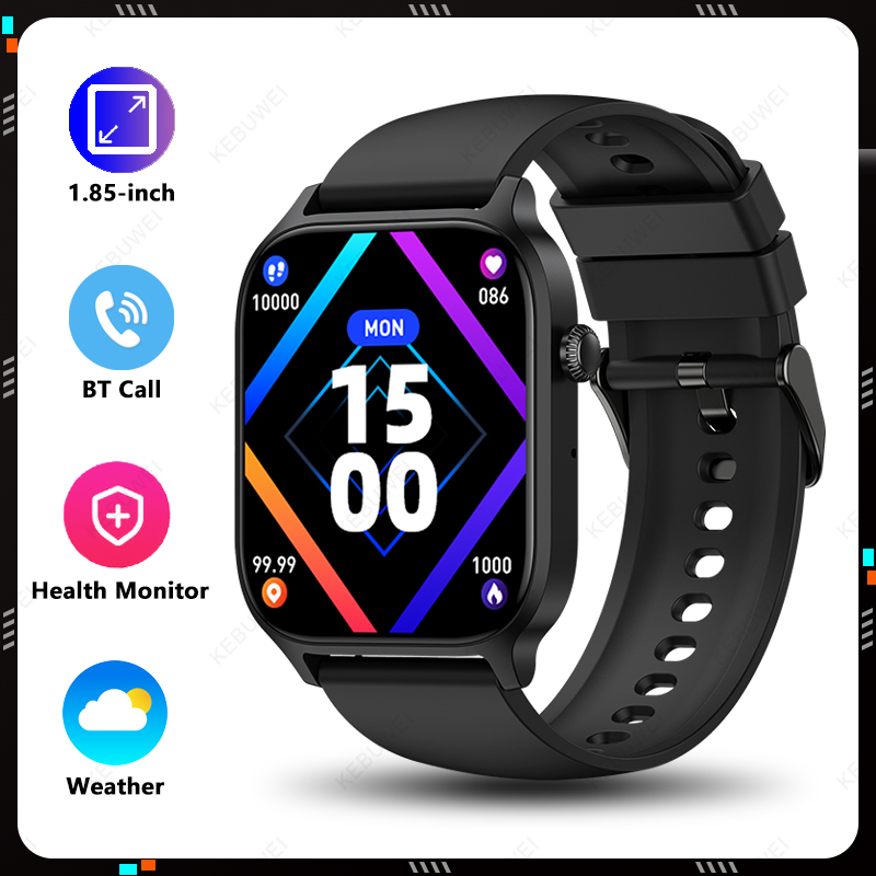1.85-inch HD Screen Smart Watch Men Women Weather Heart Rate Sleep ...