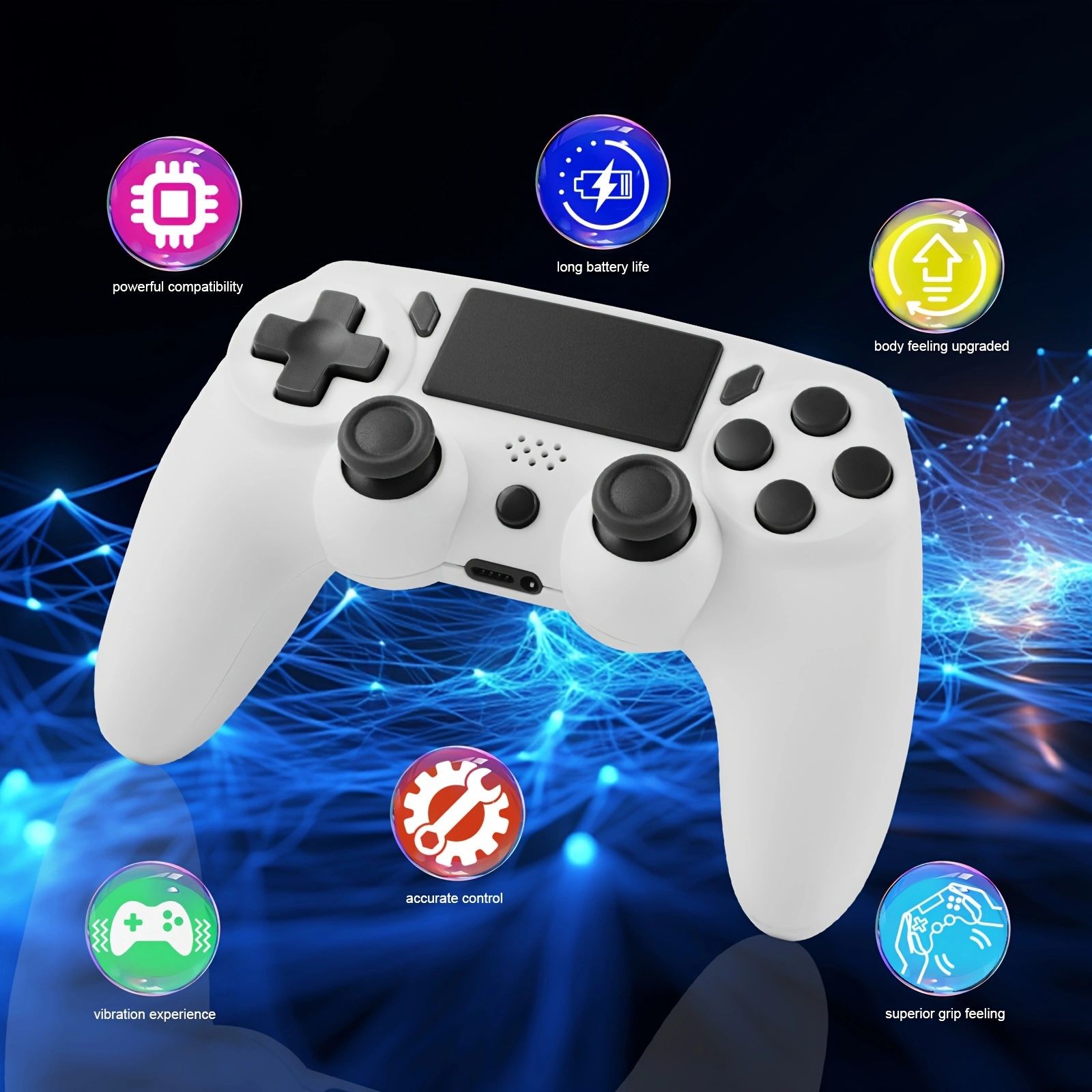 New wireless Bluetooth connection controller with vibration, six axis ...