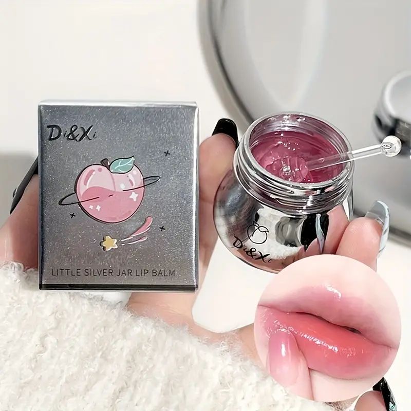 Lip Balm Peach Lip Mask Oil Extract Nourishes Anti-wrinkles Protects ...