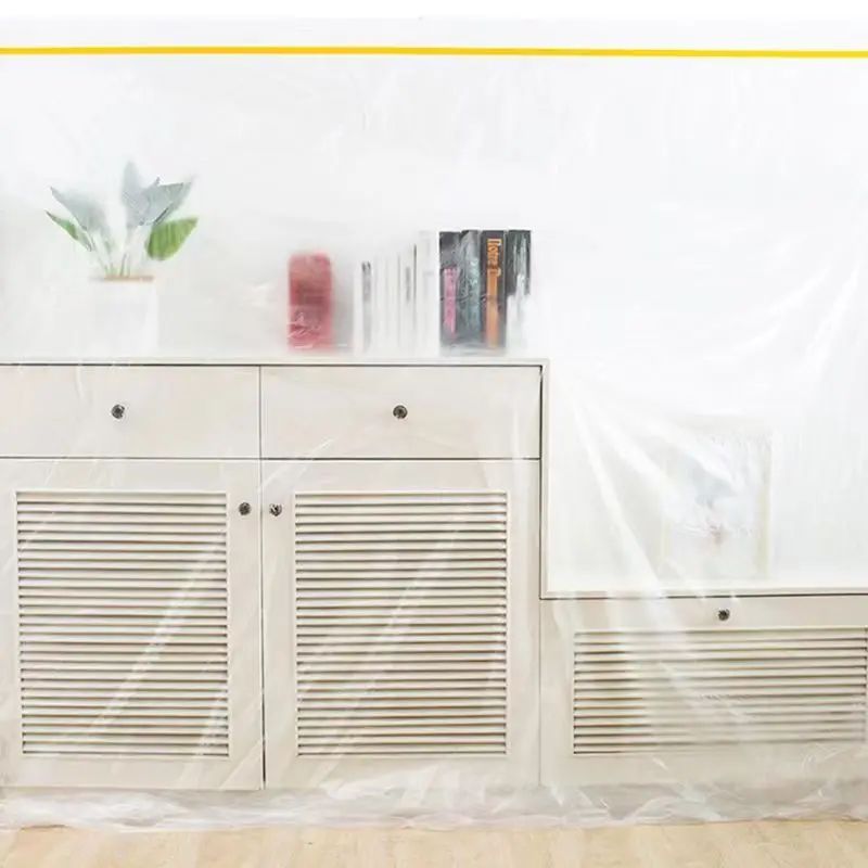 Portable Foldable Protective Film – 20m Plastic Dust Cover for Oil ...