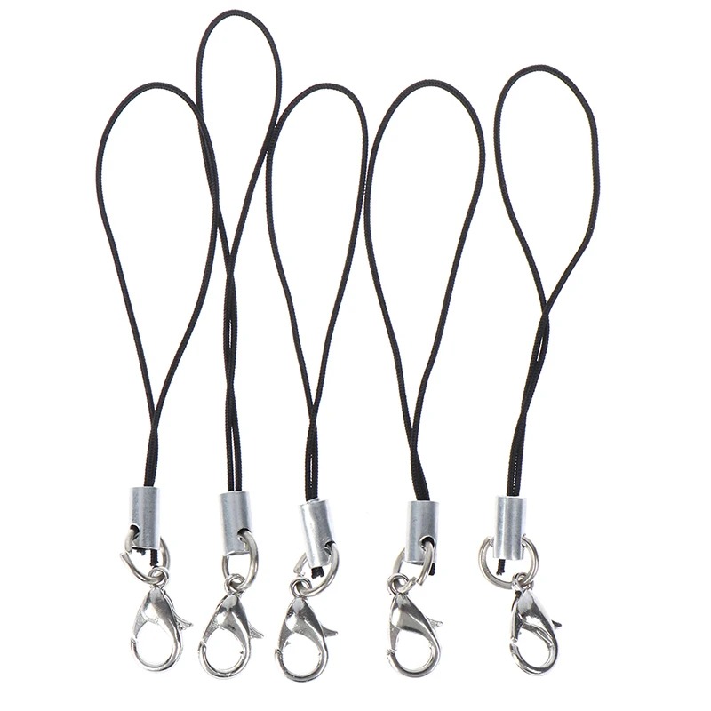 5/10Pcs Lanyard Lariat Cords Lobster Clasp Rope Keychains Hooks Mobile ...