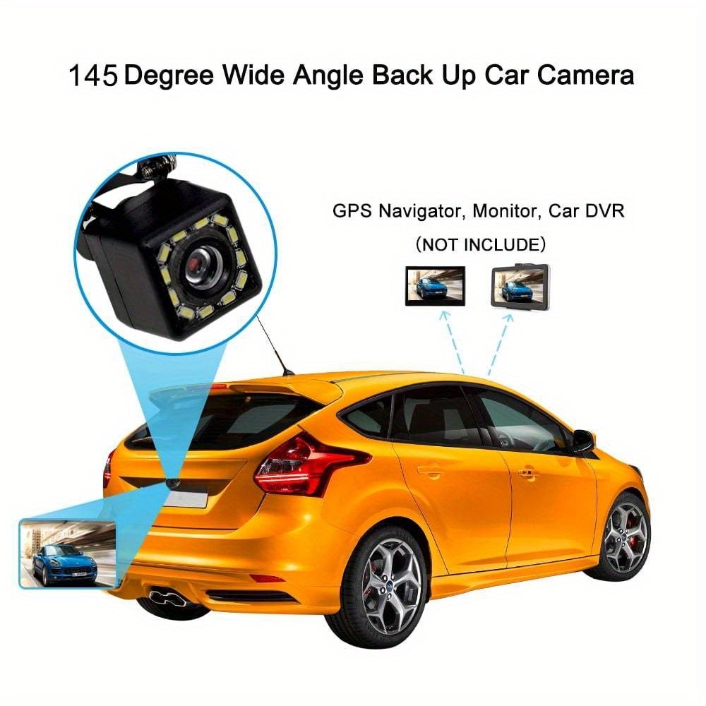 Night Vision Waterproof 12LED Camera For Car Rear View Backup Parking ...