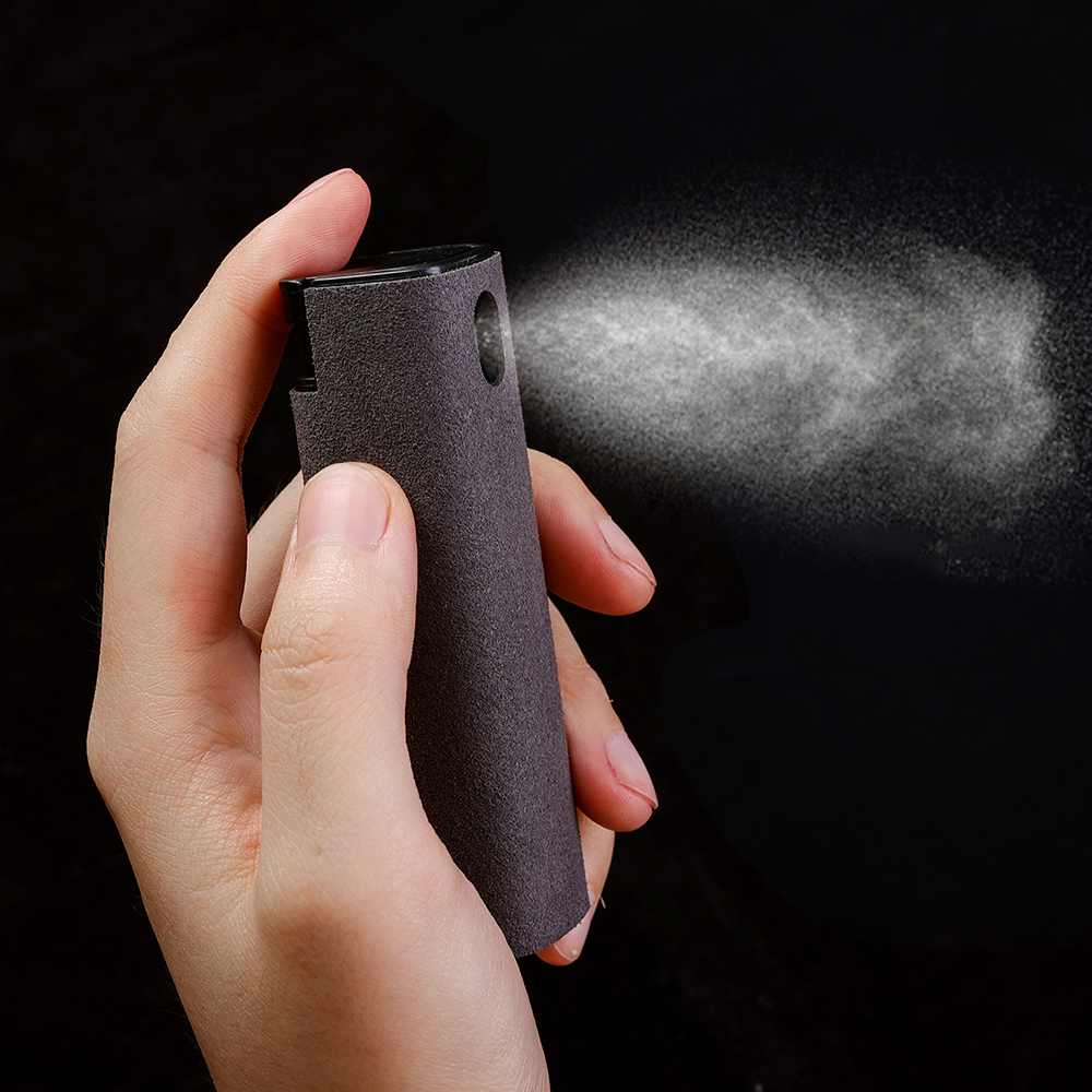 2 in 1 Phone Screen Cleaner Spray Bottle - Microfiber Cleaning Cloth ...
