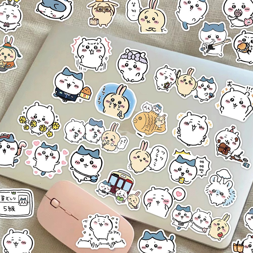 60Pcs Cartoon Chiikawa Sticker Girl Heart Lovely Hand Book Decoration ...