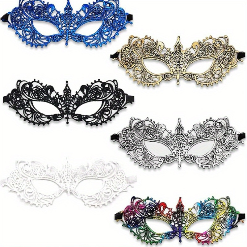 1 Piece Set Women's Fabric Lace Masquerade Party Mask, Carnival ...