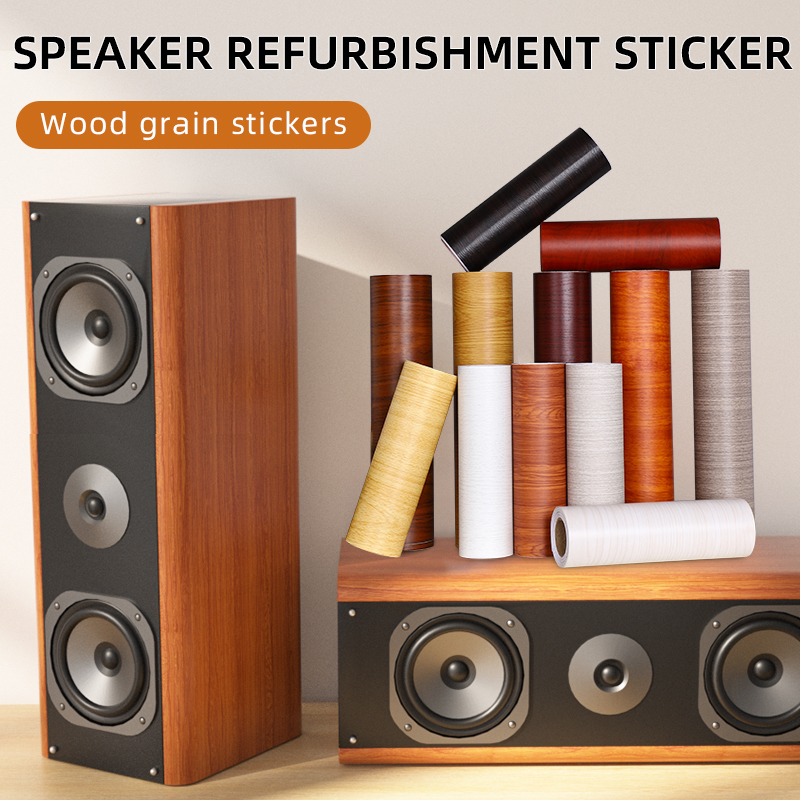 1 Piece, 5 Meters Long, Wood Grain Stickers, Speaker Refurbishment ...