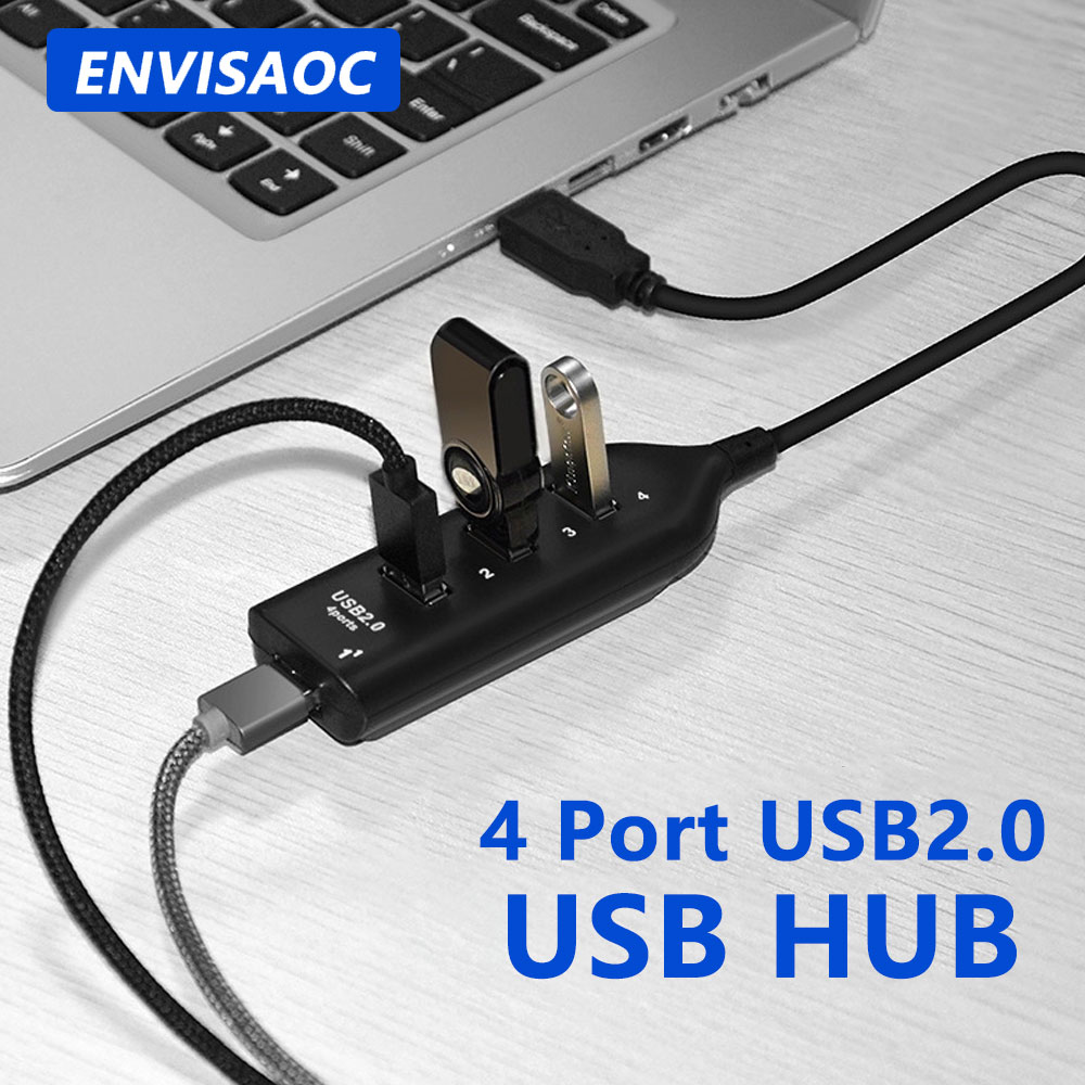 Originality USB Hub Splitter USB2.0 4 Port Hub Splitter USB Adapter Hub ...