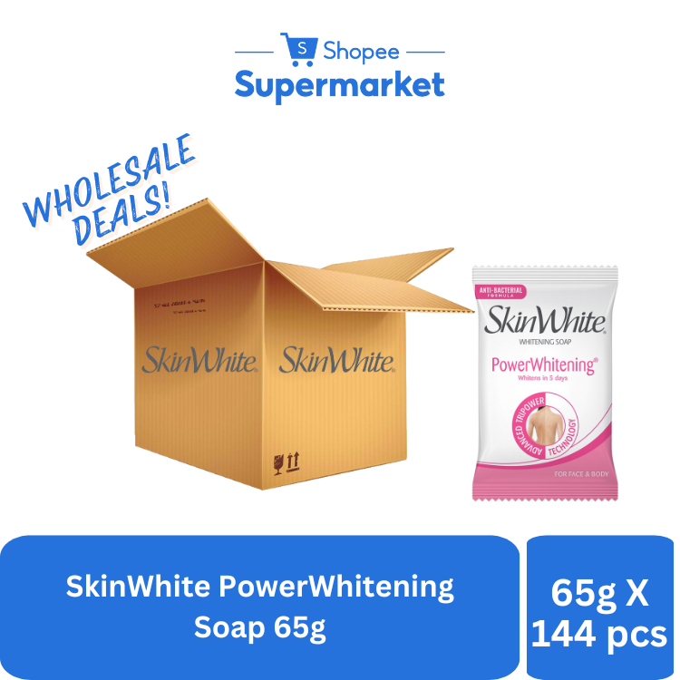 SkinWhite PowerWhitening Soap 65g 144pcs (1 Case) | Shopee Philippines