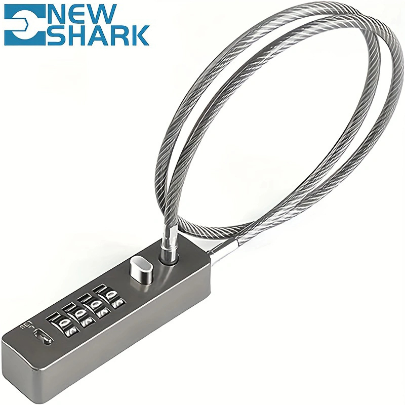 Cable Locks with Combination,4 Digit Combination Padlock with 23.6 inch ...