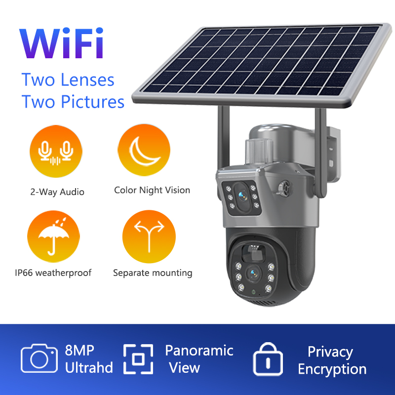 Esee Cloud 4K 8MP solar CCTV wireless camera | Shopee Philippines