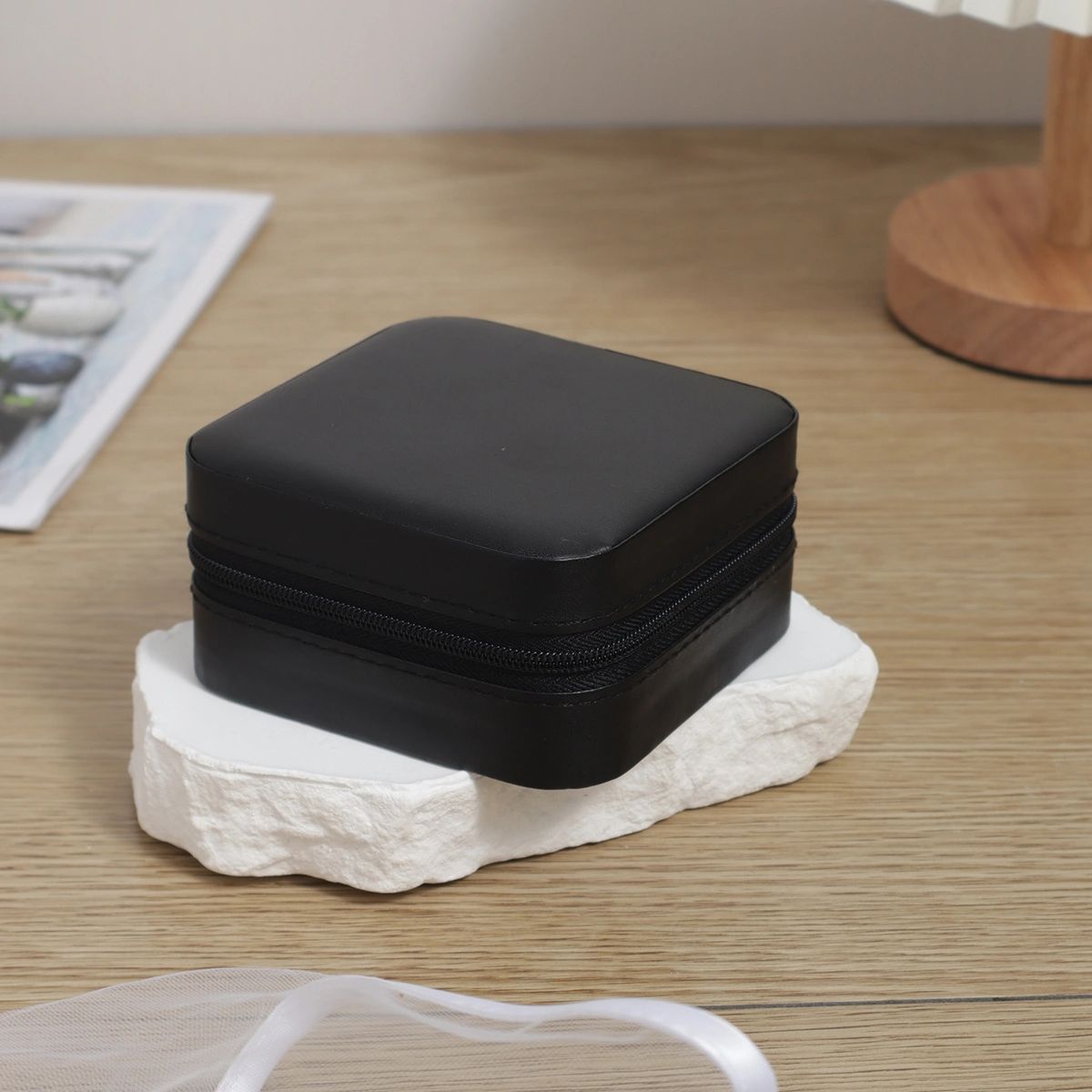 1pc box, portable travel jewelry box, mini ring storage box, necklace ...